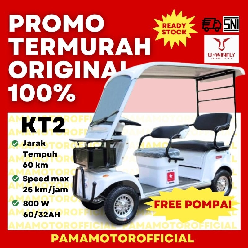 Jual Uwinfly Golf Car Listrik Sepeda Listrik | Shopee Indonesia