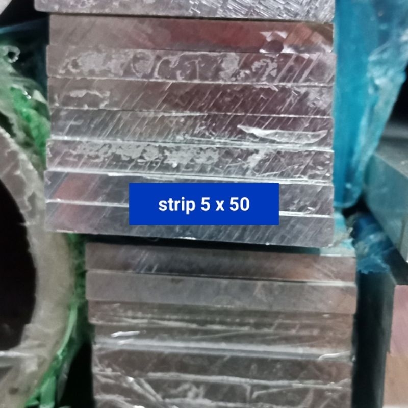 Jual Plat Strip Aluminium 5mm x 50mm x 1000mm (6063) | Shopee Indonesia