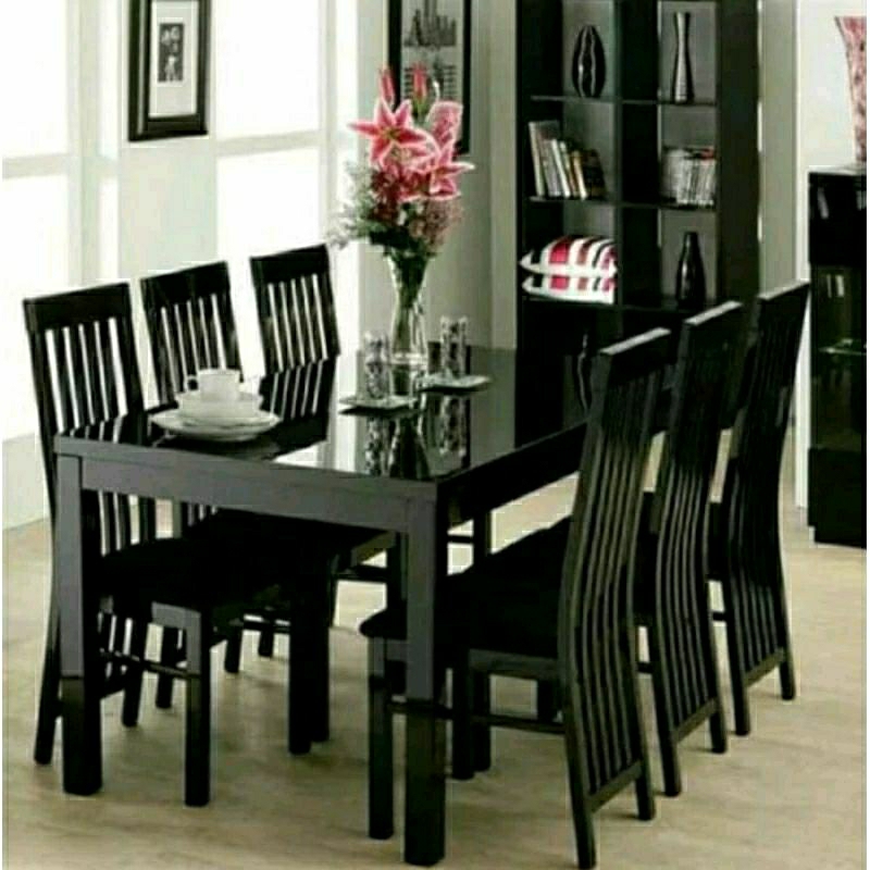 Jual Set meja makan kursi balero kayu jati minimalis meja makan berkualitas | Shopee Indonesia