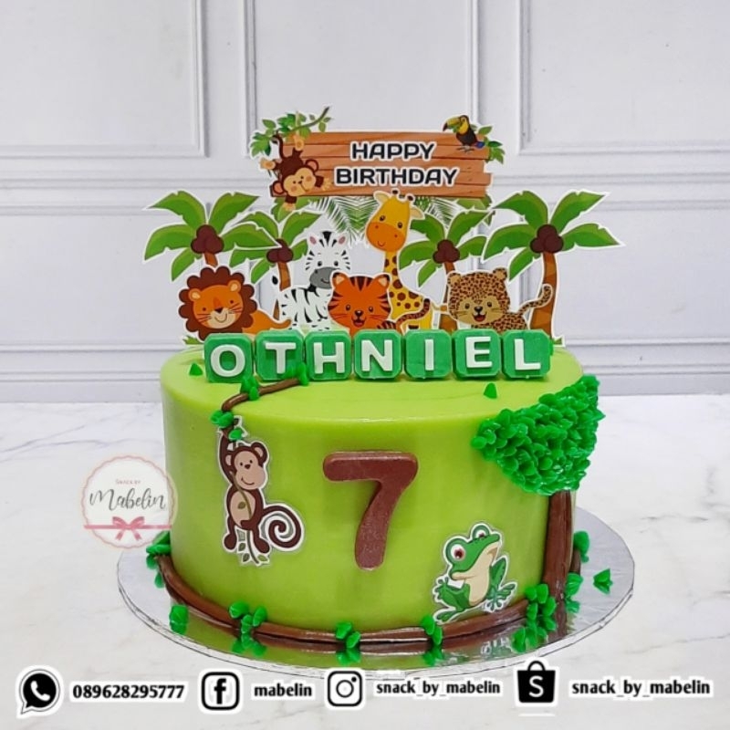 Jual Kue Ultah Zoo Tart Ulang Tahun Karakter Animal | Shopee Indonesia