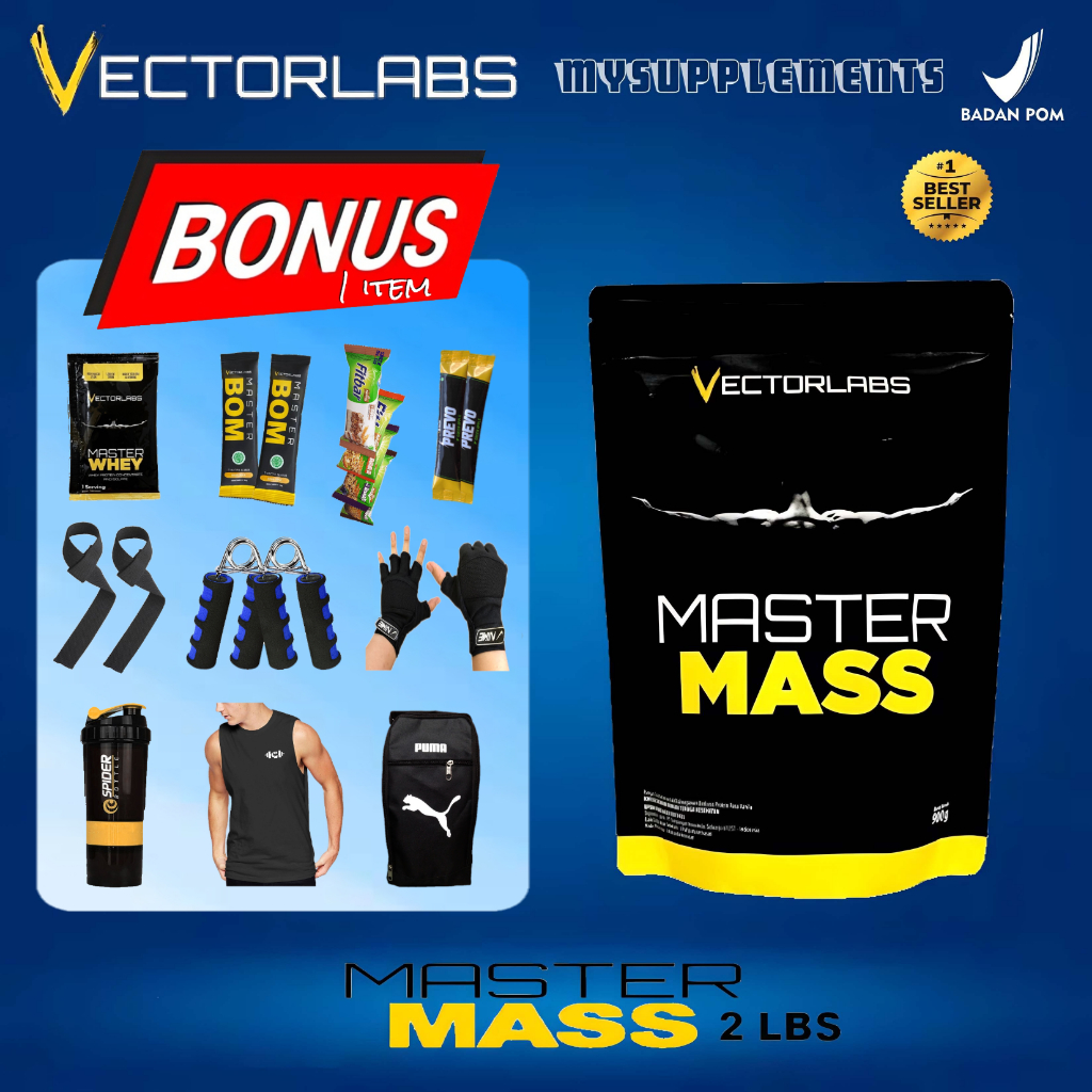 Jual Vectorlabs Master Mass Gainer 2lbs 900gr Susu Gainer Penambah ...