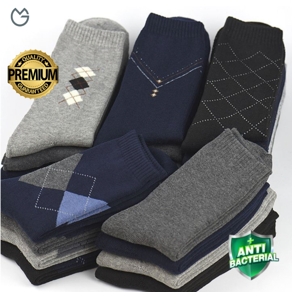 Jual Kaos Kaki Formal Emga Kaus Kaki Kerja Sekolah Panjang Pria Motif ...