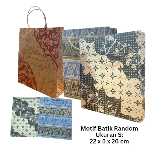 Jual Paper Bag Motif Batik Coklat Bahan Kraft Craft All Size Bahan Daur ...