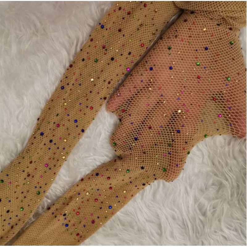 Jual Stocking Celana jaring Berlian gemerlap blink blink shiny fishnet ...