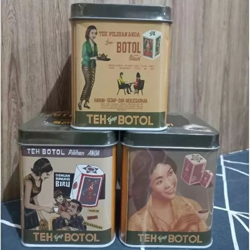 Jual Teh Tjap Botol Vintage Kaleng | Shopee Indonesia