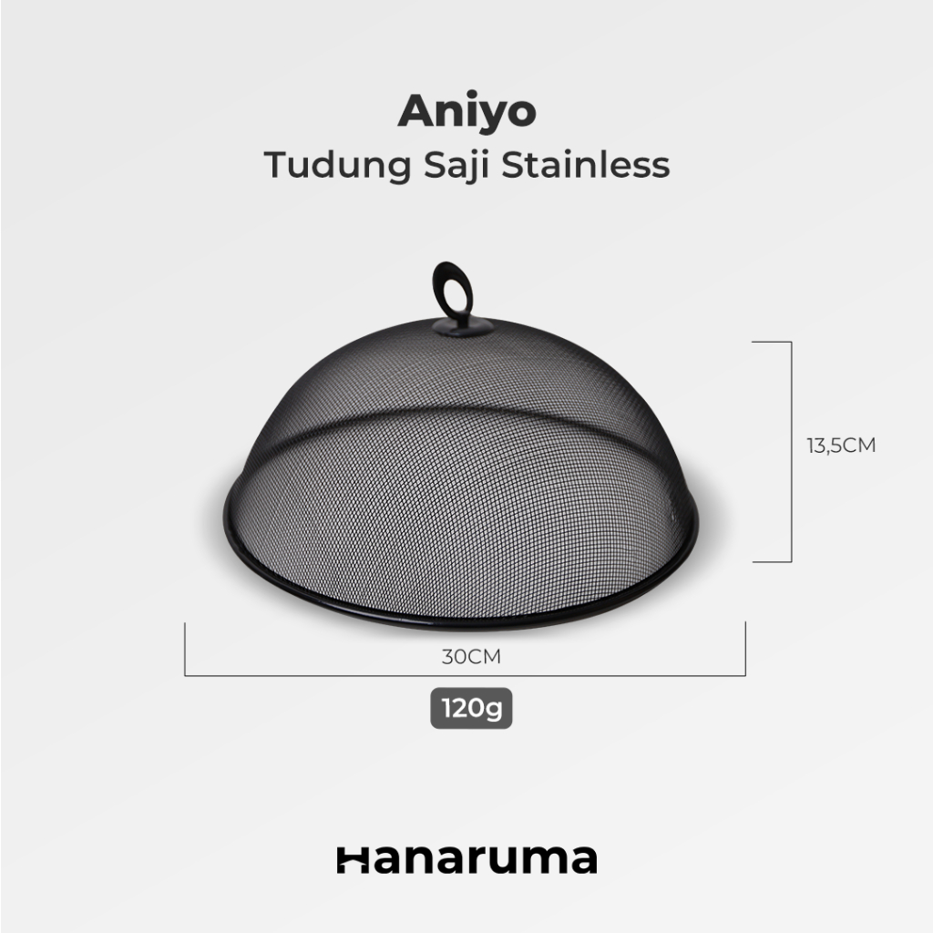 Jual HANARUMA Aniyo - Tudung Saji Stainless Rounded - Rak Tudung Saji Estetik Lingkaran ...