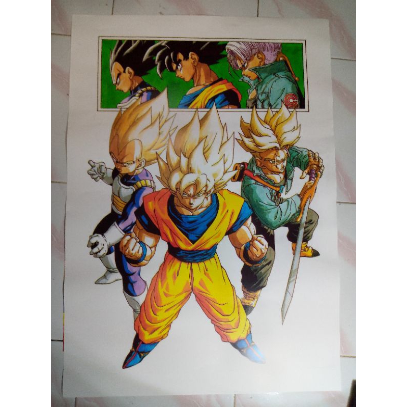 Jual POSTER BESAR DRAGON BALL SAIYAN | Shopee Indonesia
