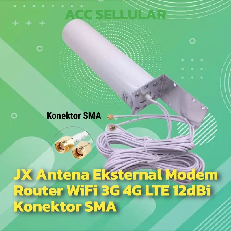 Jual Antena Eksternal Modem WiFi Mifi 4G LTE 45dBi Konektor SMA ...