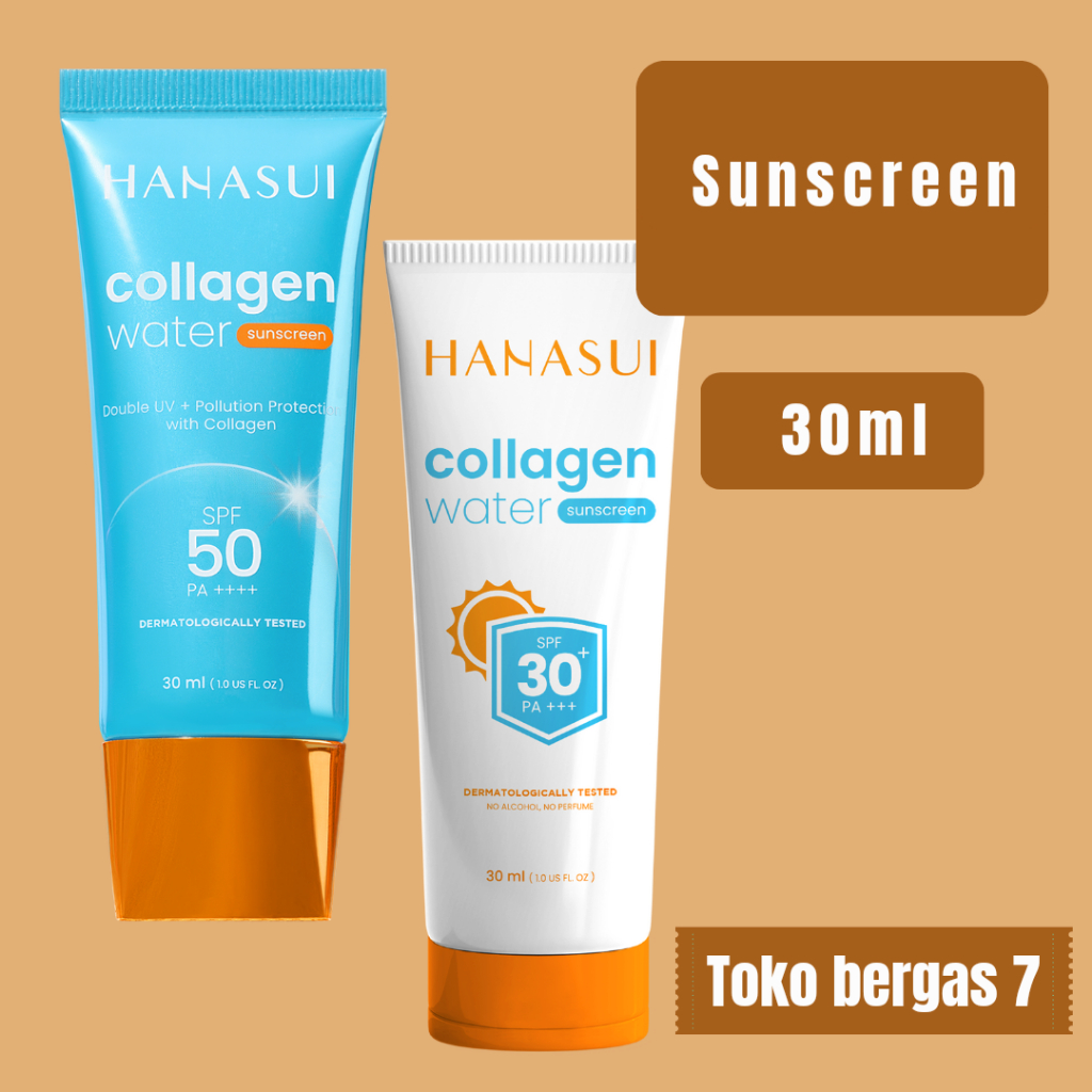 Jual Hanasui collagen water sunscreen 30ml | Shopee Indonesia