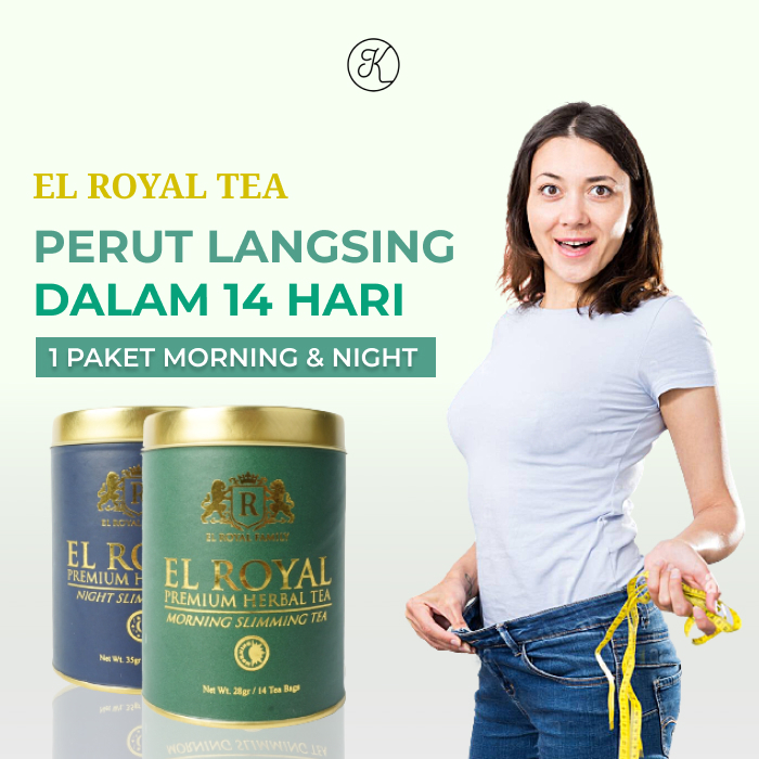 Jual 1 PAKET EL ROYAL PREMIUM HERBAL TEA - Teh Herbal Pelangsing Perut | Shopee Indonesia
