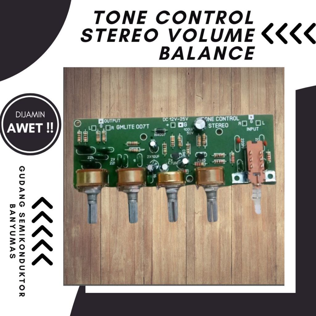 Jual TONE CONTROL STEREO VOLUME BALANCE BASS TREBLE PLUS LOADNESS DC ...