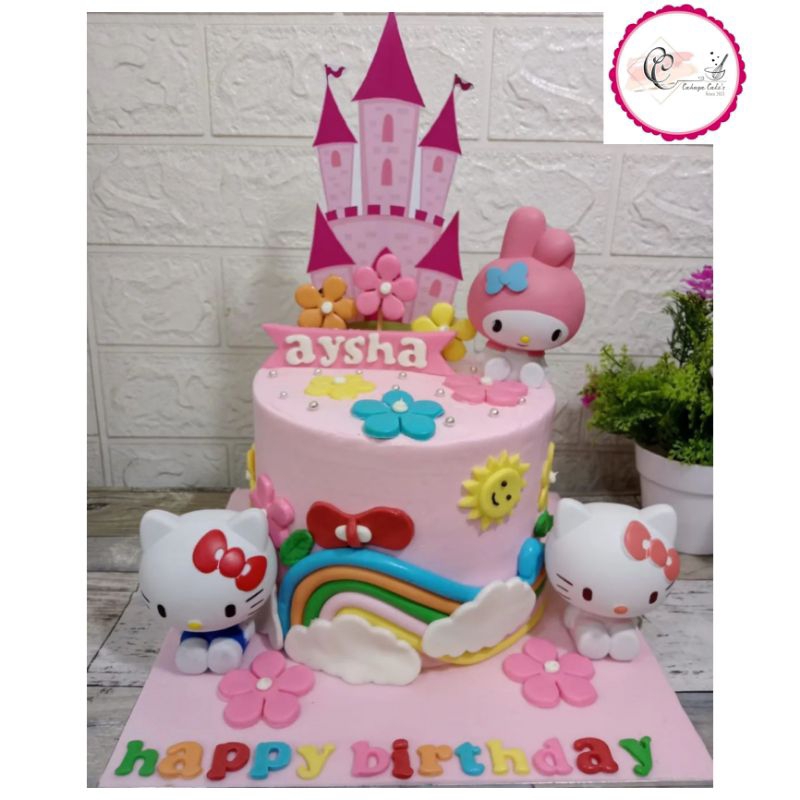 Jual Kue Ulang Tahun Hello Kitty / Kue Ultah Melody / Hello Kitty Cake ...
