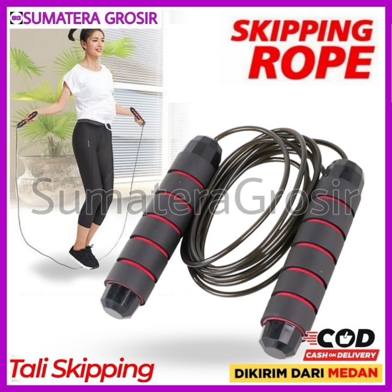 Jual Tali Skipping Jump Rope Gym Fitness Lompat Tali Skiping Bearing ...