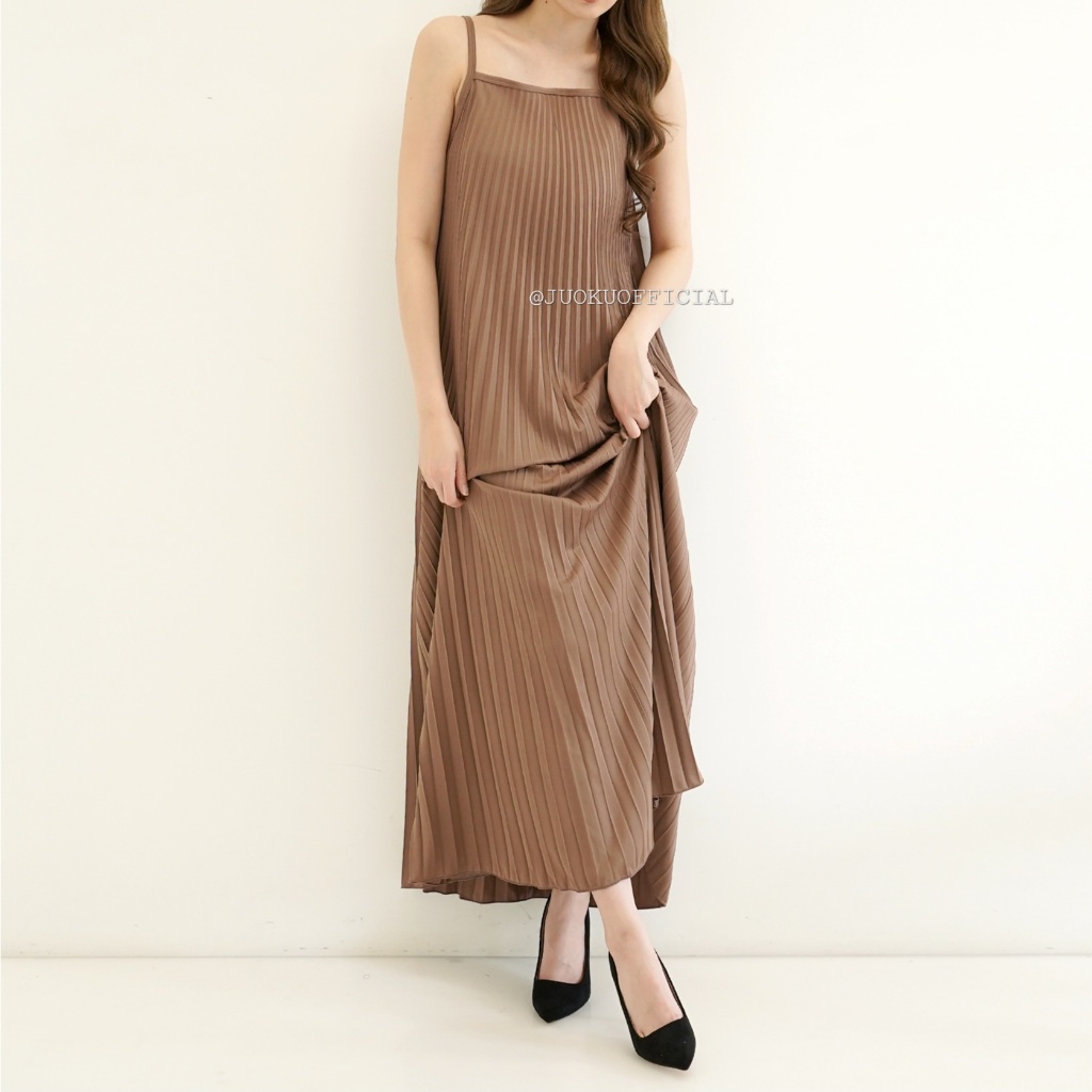 Jual Inner Dress Plisket Mayung / Dress Polos Plisket / Inner Plisket ...