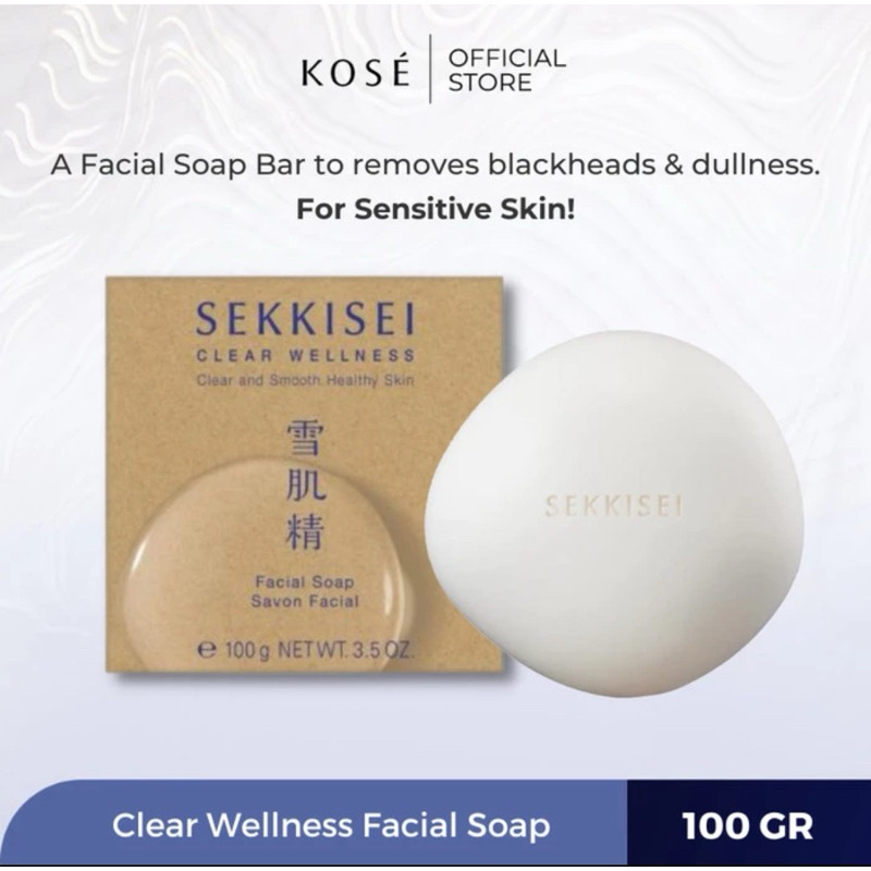 Jual Kose Sekkisei Clear Facial Soap original | Shopee Indonesia