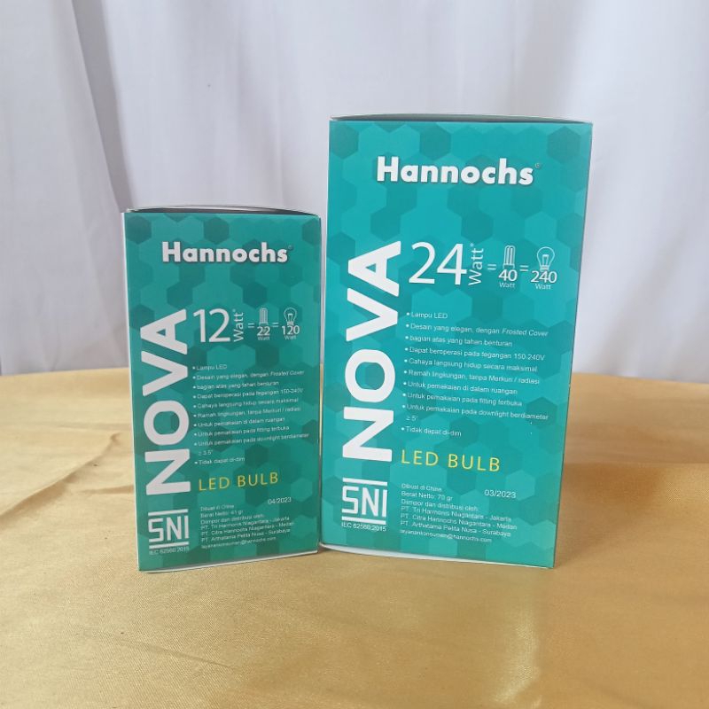 Jual Lampu Hannoch Nova 12 Watt 24 Watt putih | Shopee Indonesia
