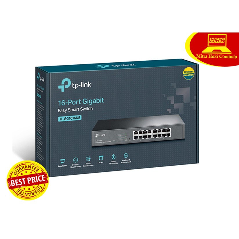 Jual TPLINK TL-SG1016DE 16-Port Gigabit Easy Smart Switch TPLINK ...