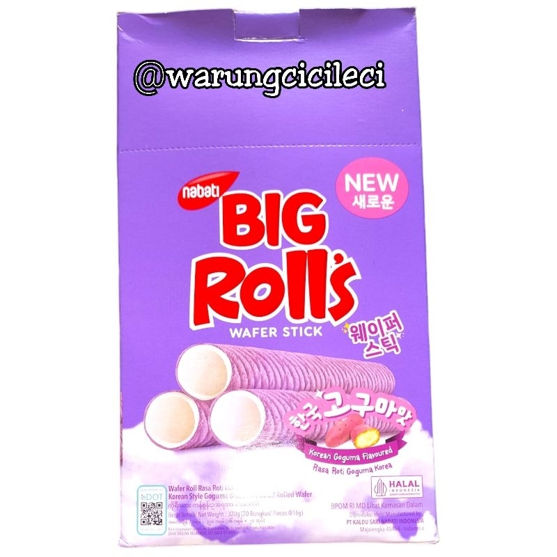 Jual BIG ROLL'S - NABATI RASA KOREAN GOGUMA FLAVOURED 16g x 20pcs ( 1 ...