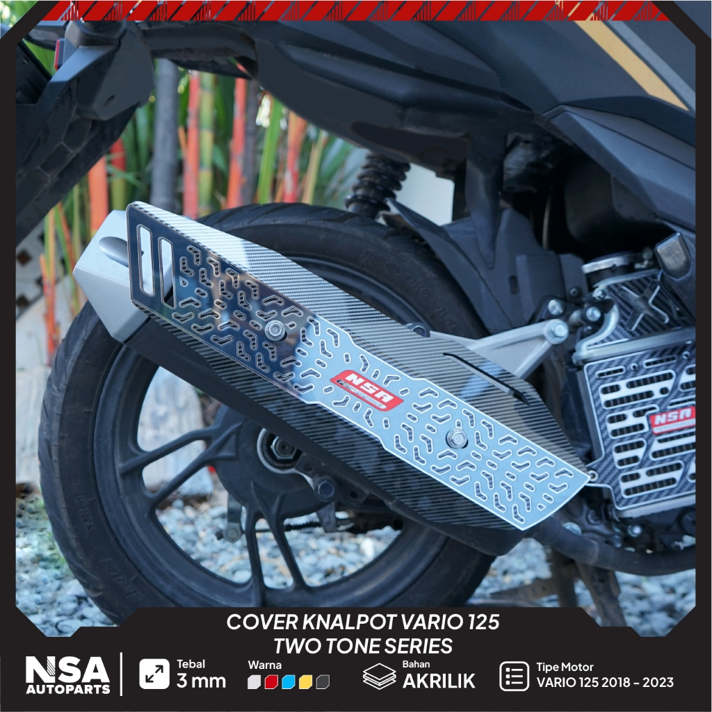 Jual COVER KNALPOT VARIO 125 150 NEW 2018-2023 TUTUP KNALPOT VARIO TAMENG KNALPOT VARIO COVER ...