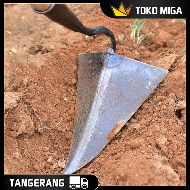 Jual Cangkul Anti Lengket Cangkul Segitiga Baja Super Tajam Ganco ...