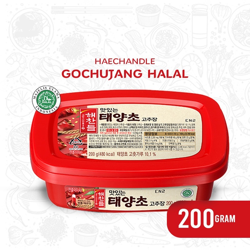 Jual SAMBAL PASTA CABAI KOREA CJ HAENCHANDLE GOCHUJANG HALAL 200GR ...