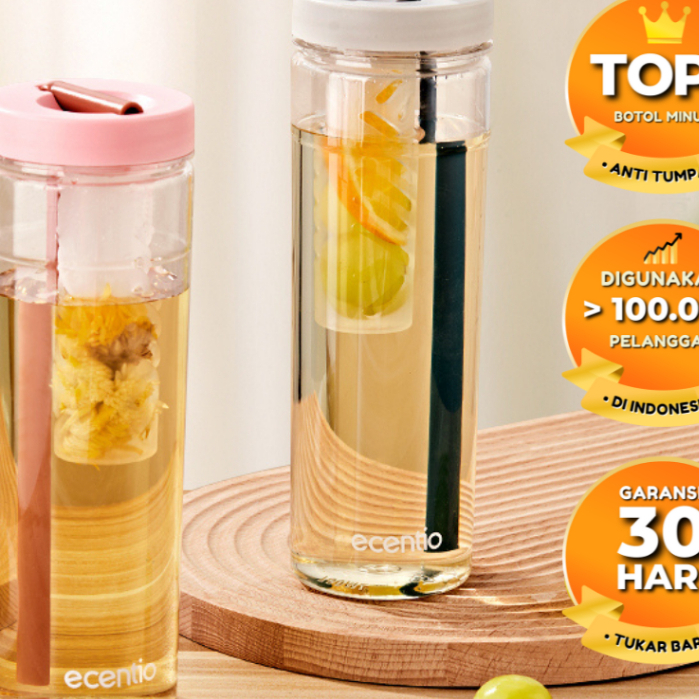 Jual [Bekalkuy] Tempat Minum Botol Minum Anak Tumbler Minum Estetik Transparan 780 ml Anti ...