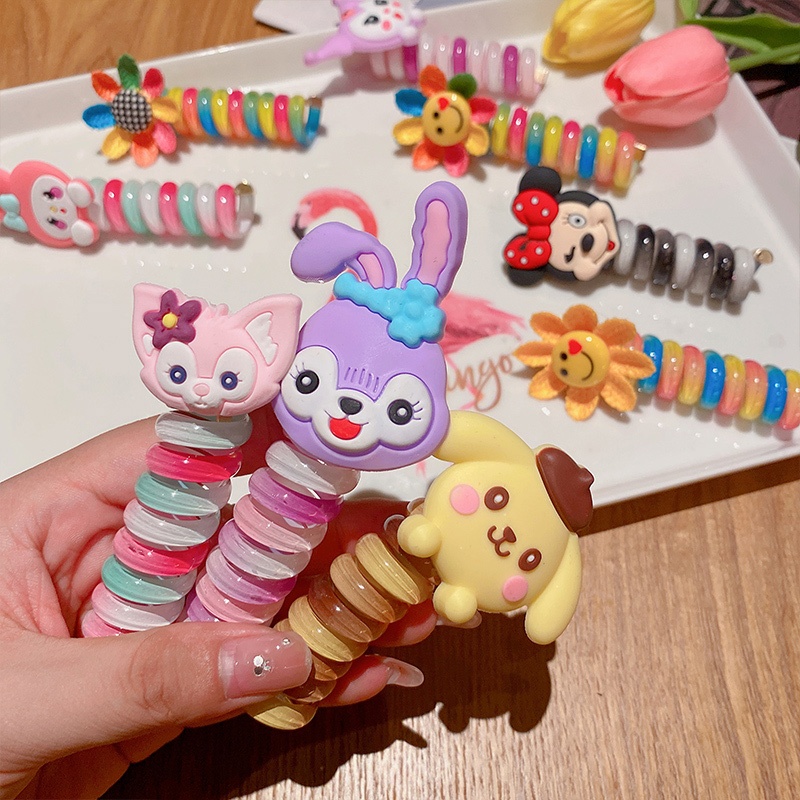 Jual COD ️ Sanrio Anak-anak Kuncir Kuda Tinggi Karet Rambut Kartun Tali ...