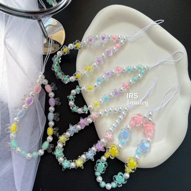 Jual Phone Strap Beads Jelly Series/ Tali Lanyard Handphone Manik Jelly ...