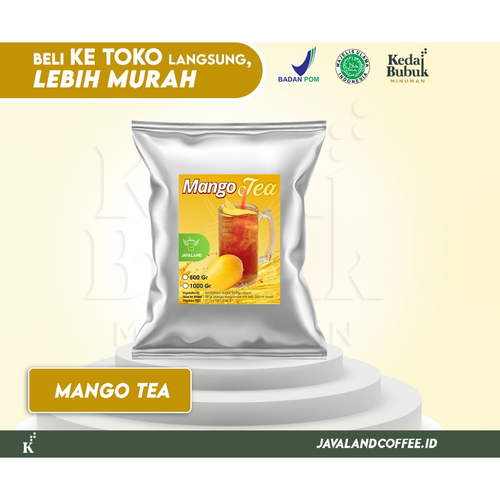 Jual Javaland Bubuk Minuman Rasa Mango Tea / Teh Mangga 1Kg - Regular ...