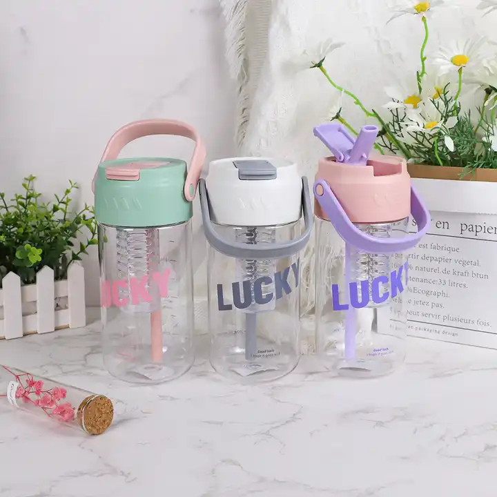 Jual Botol Minum Aesthetic 800 ML Infuser Dan Sedotan | Shopee Indonesia