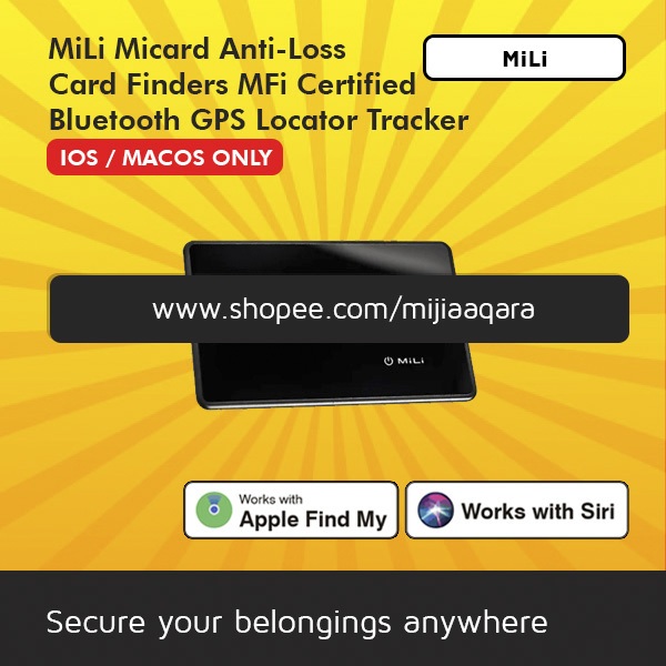 Jual Mili Micard Airtag Rechargeable NFC Pelacak Dompet GPS Tracker ...