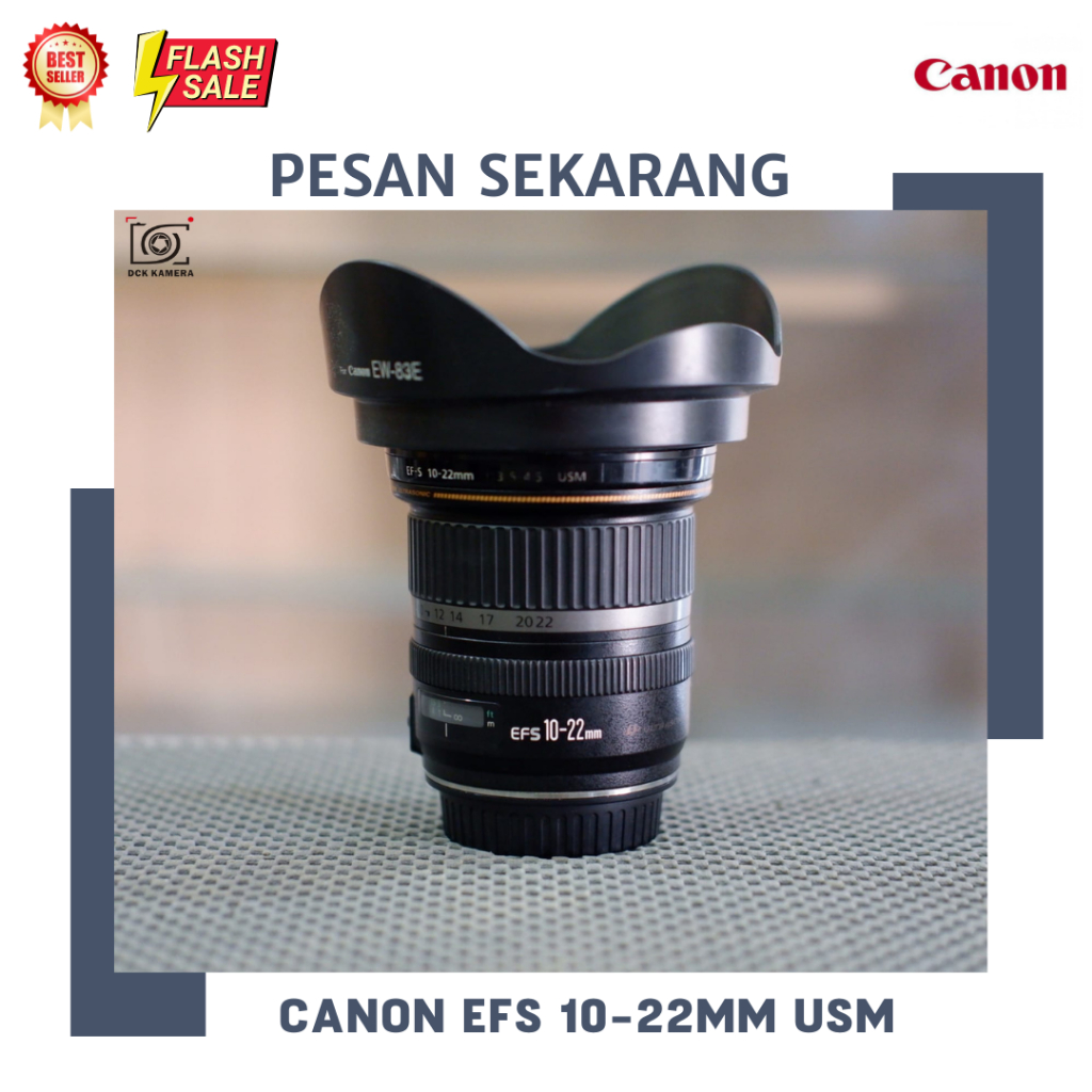 Jual LENSA WIDE CANON 10-22MM USM | Shopee Indonesia