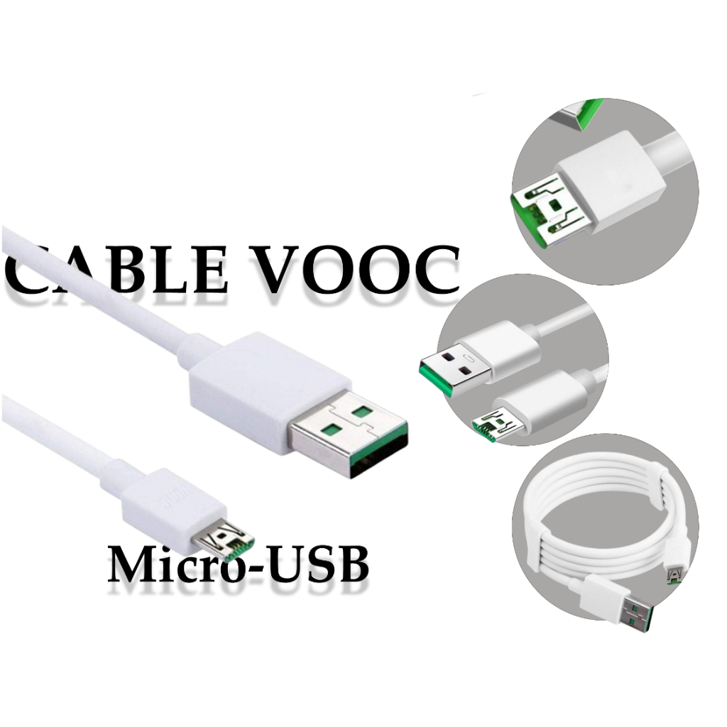 Jual Oppo VOOC Cable Kabel Carge Cas Fast Charging Hp Micro USB ...