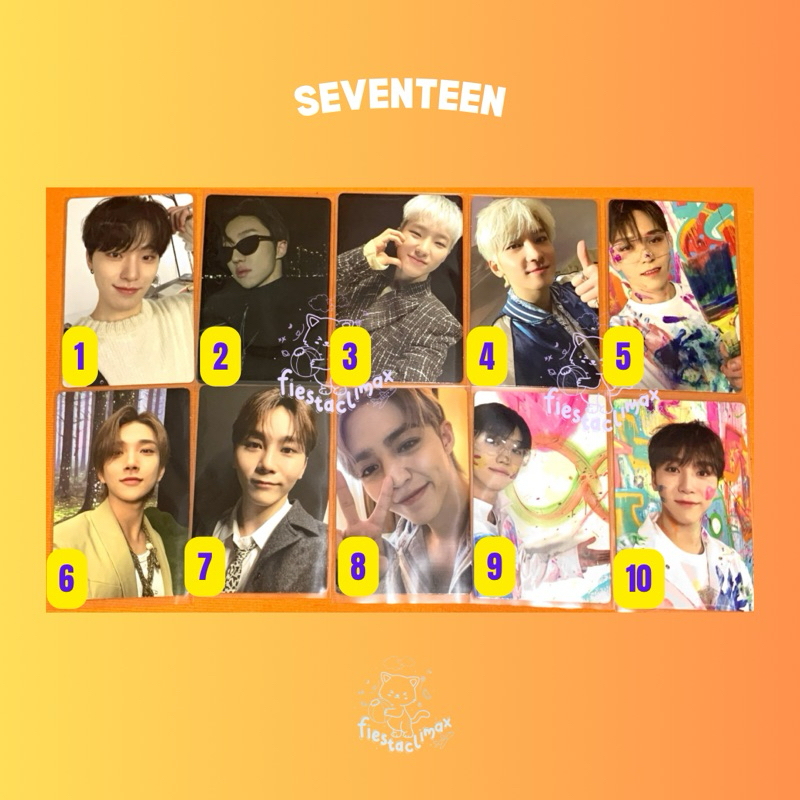 Jual [OFFICIAL] Seventeen - Face The Sun Carat Ver. Official Photocards scoups jeonghan joshua ...