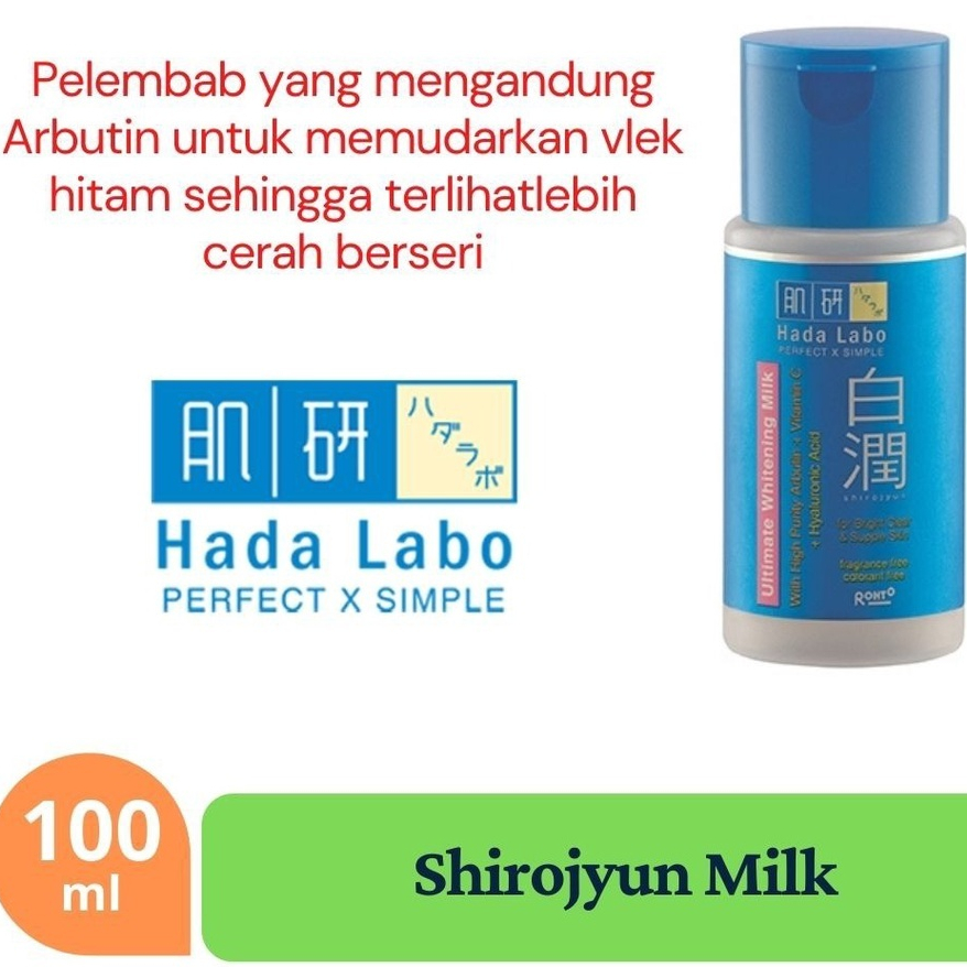 Jual Hadalabo Hada Labo Shirojyun Whitening Milk 100 Ml | Shopee Indonesia