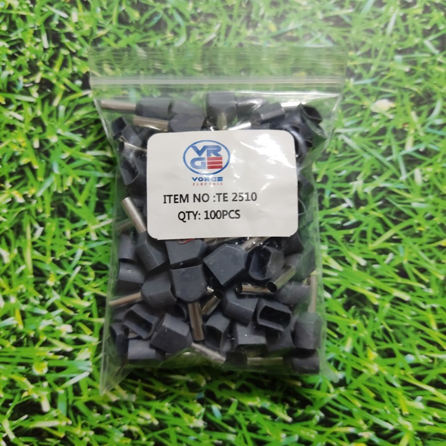 Jual FERRULES TE2510 2 x 2,5mm Insulated SKUN KABEL Tusuk TE-2510 FERULLES 2.5mm | Shopee Indonesia