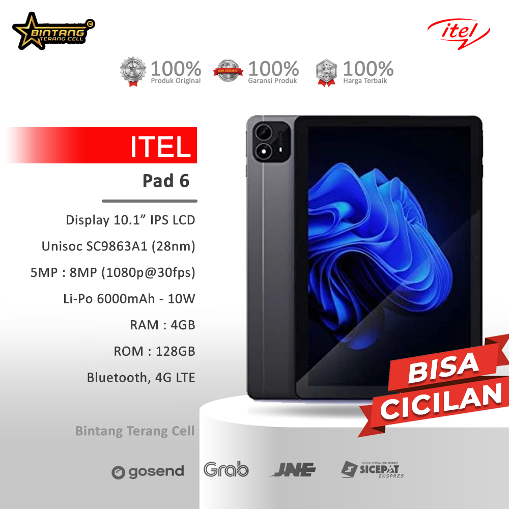Jual Itel pad 1 itel pad one tablet 10inch LTE ram 4/128Gb Garansi ...