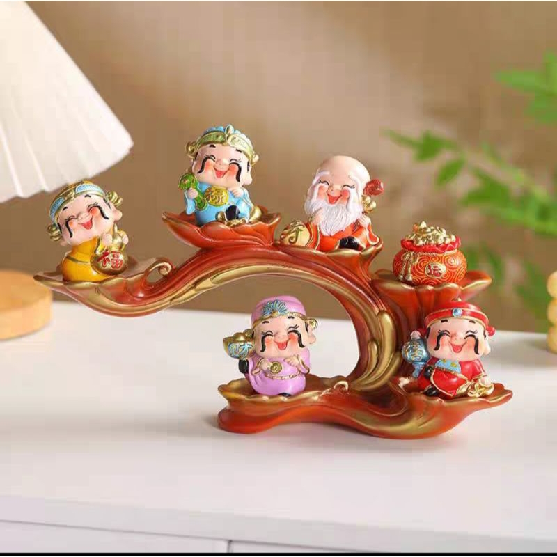 Jual pajangan 5 dewa / Wu lu si chai / 5 dewa rezeki / chaisen ...