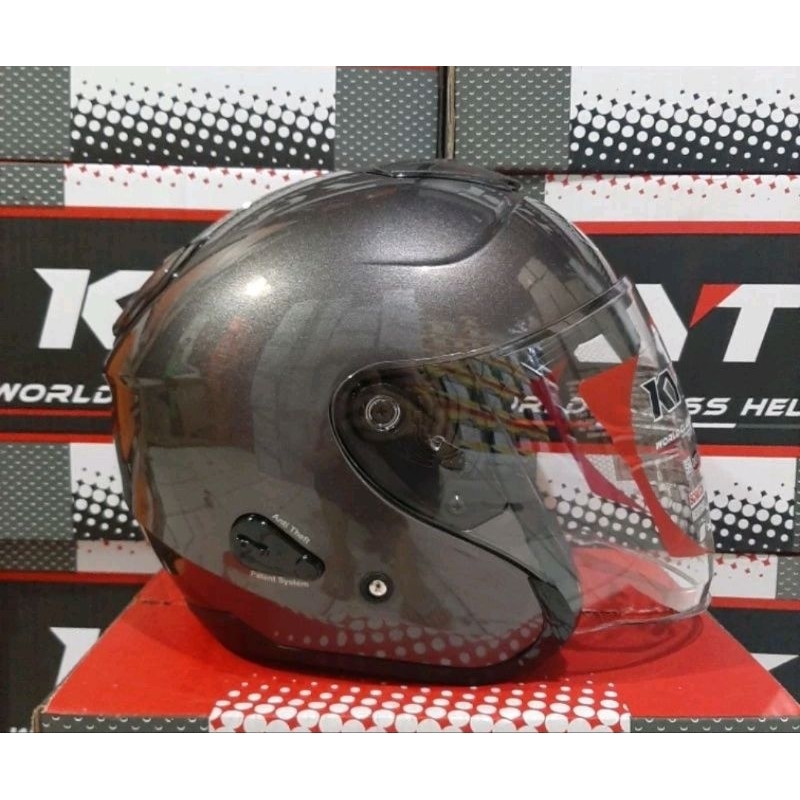 Jual KYT KYOTO R SOLID ORIGINAL | ALL VARIANT | HELM MOTOR HALF FACE ...
