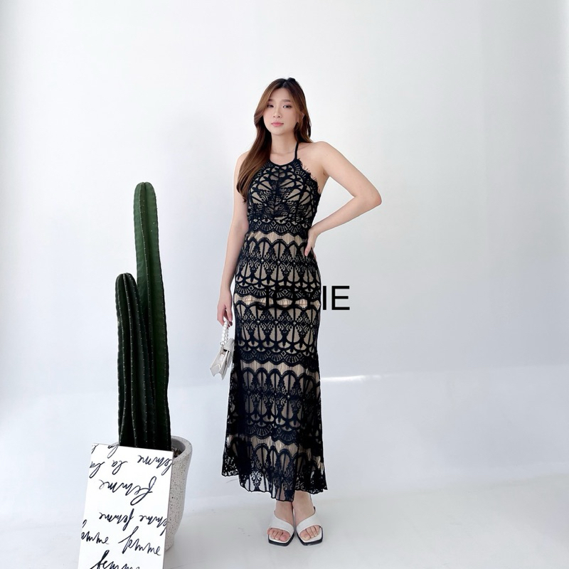 Jual Monga Dress Korean Summer Pantai Sexy Bodycon Sleeveless Brukat ...