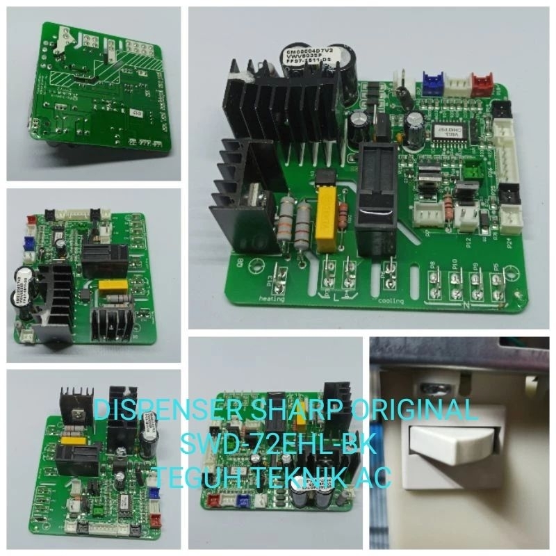 Jual PCB MODUL DRIVER DISPENSER SHARP SWD-72EHL-BK NEW ORIGINAL ...