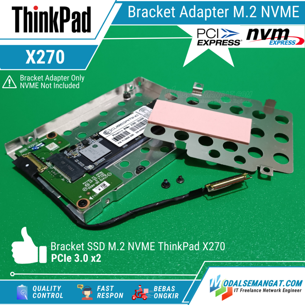 Jual Bracket Adapter SSD M.2 NVME Internal ThinkPad X270 | Shopee Indonesia