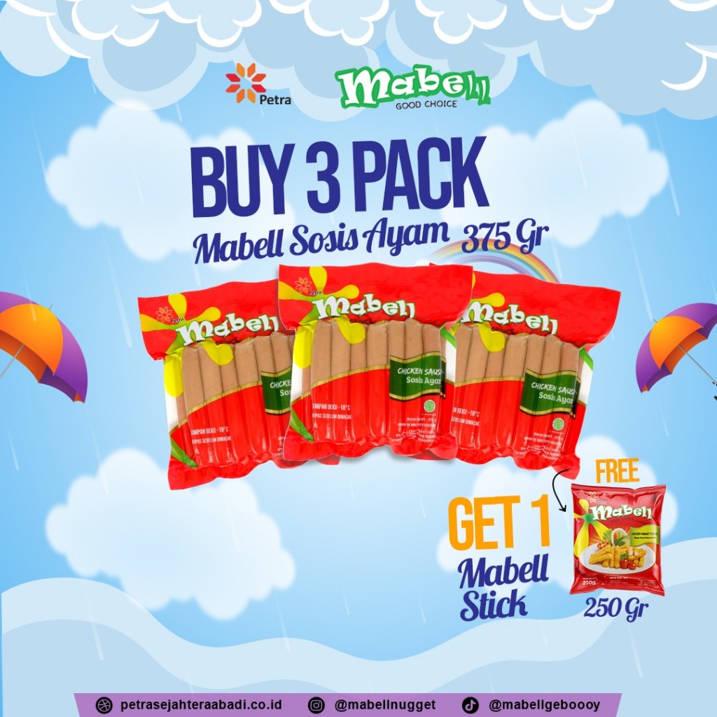 Jual Mabell Sosis Ayam 375 Gram | Shopee Indonesia
