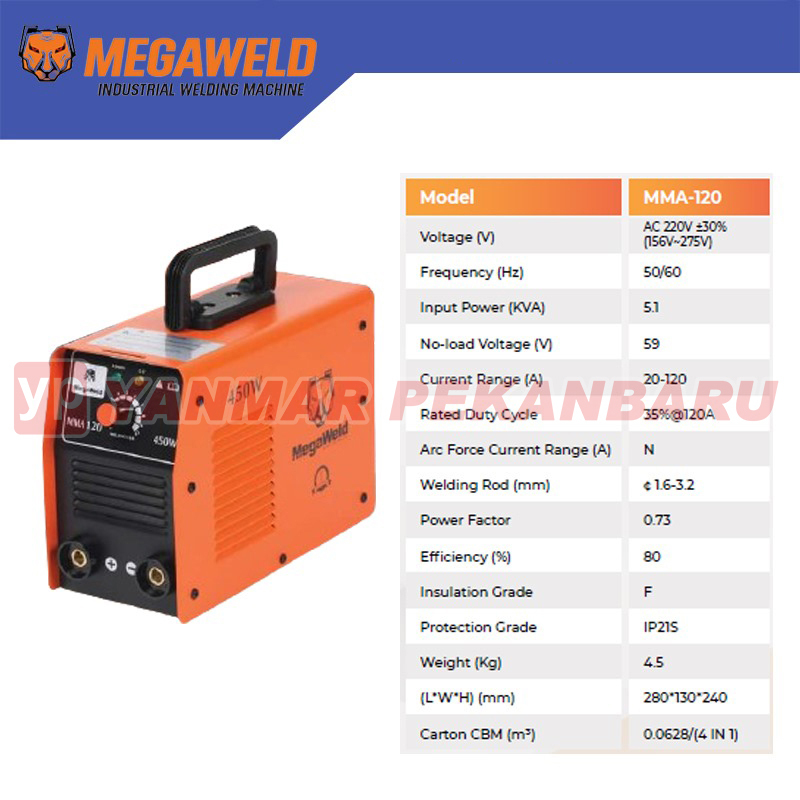 Jual Mesin Las Travo Las 450 Watt MMA-120 Welding Machine MEGAWELD | Shopee Indonesia