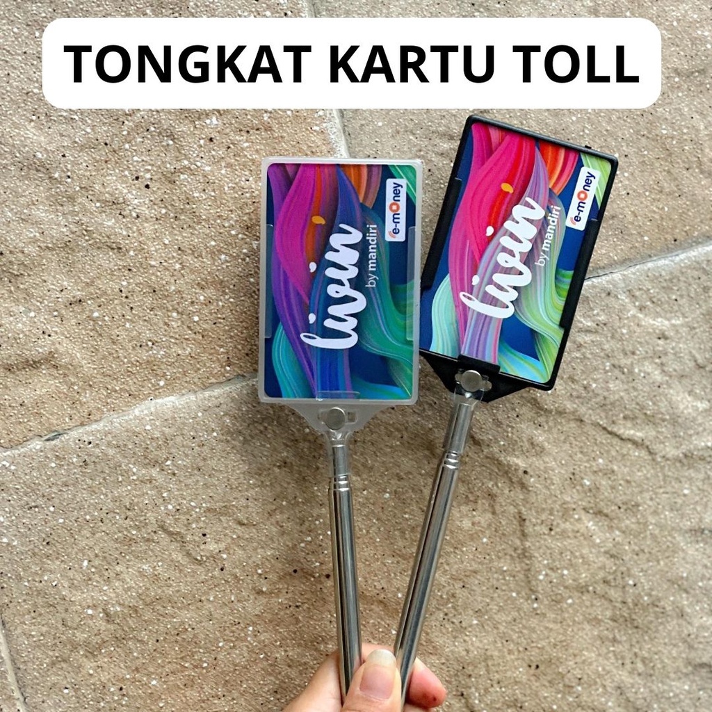 Jual Tongkat E-Toll Kartu Stainless Steel Portable bisa Panjang Pendek ...