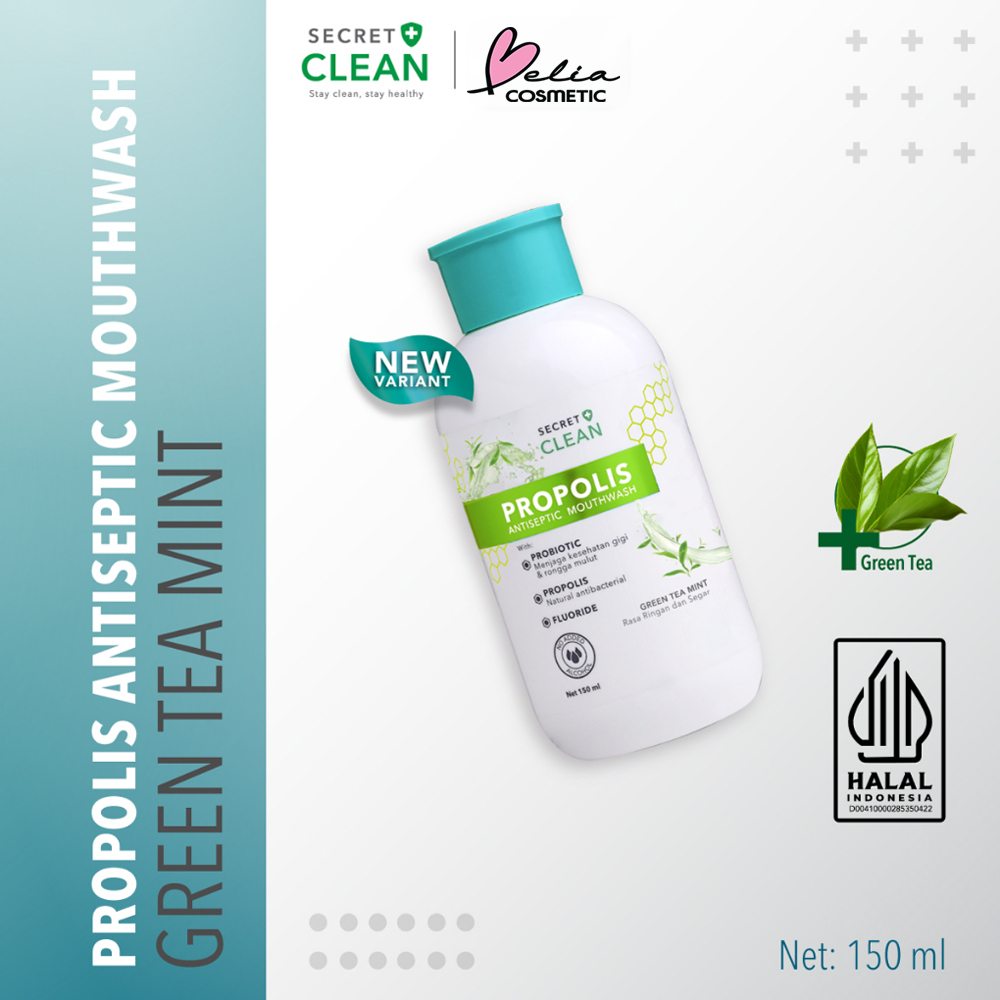 Jual BELIA SECRET CLEAN Propolis Antiseptic Mouthwash 150ml & 500ml ...