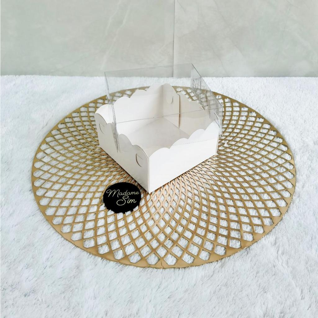 Jual BOX MIKA PUTIH - DUS HAMPERS - KOTAK PIZZA 12x12x7 (ISI : 10 PCS ...