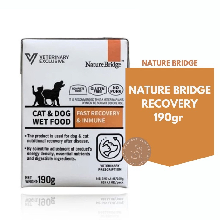 Jual Nature Bridge Wet Recovery 190 Gr | Makanan Kucing Anijng | Shopee ...