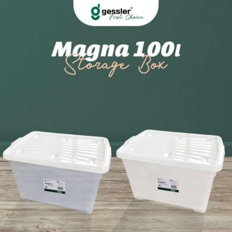 Jual Container Box Gessler Magna 100 Liter/Storage Box Transparan 100 ...