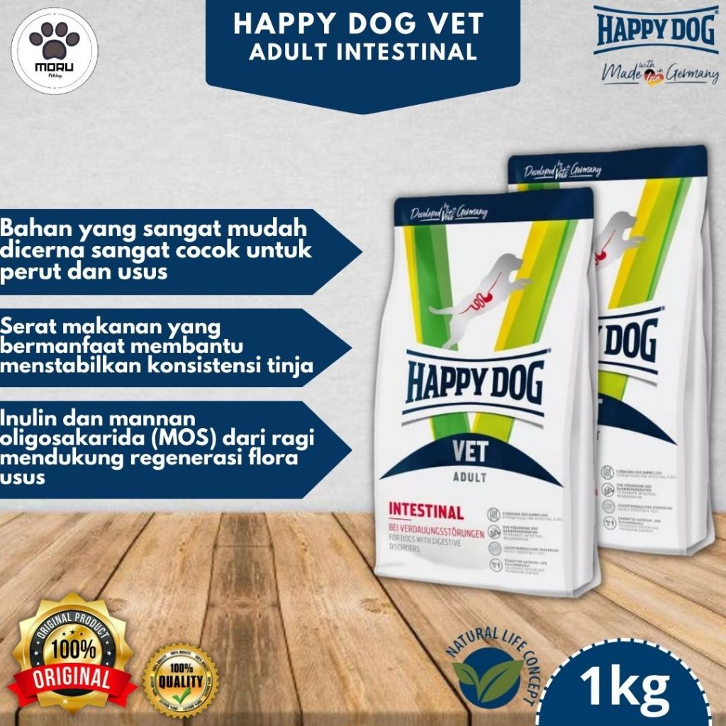 Jual Happy Dog Vet Diet Intestinal 1KG | Makanan Anjing | Shopee Indonesia
